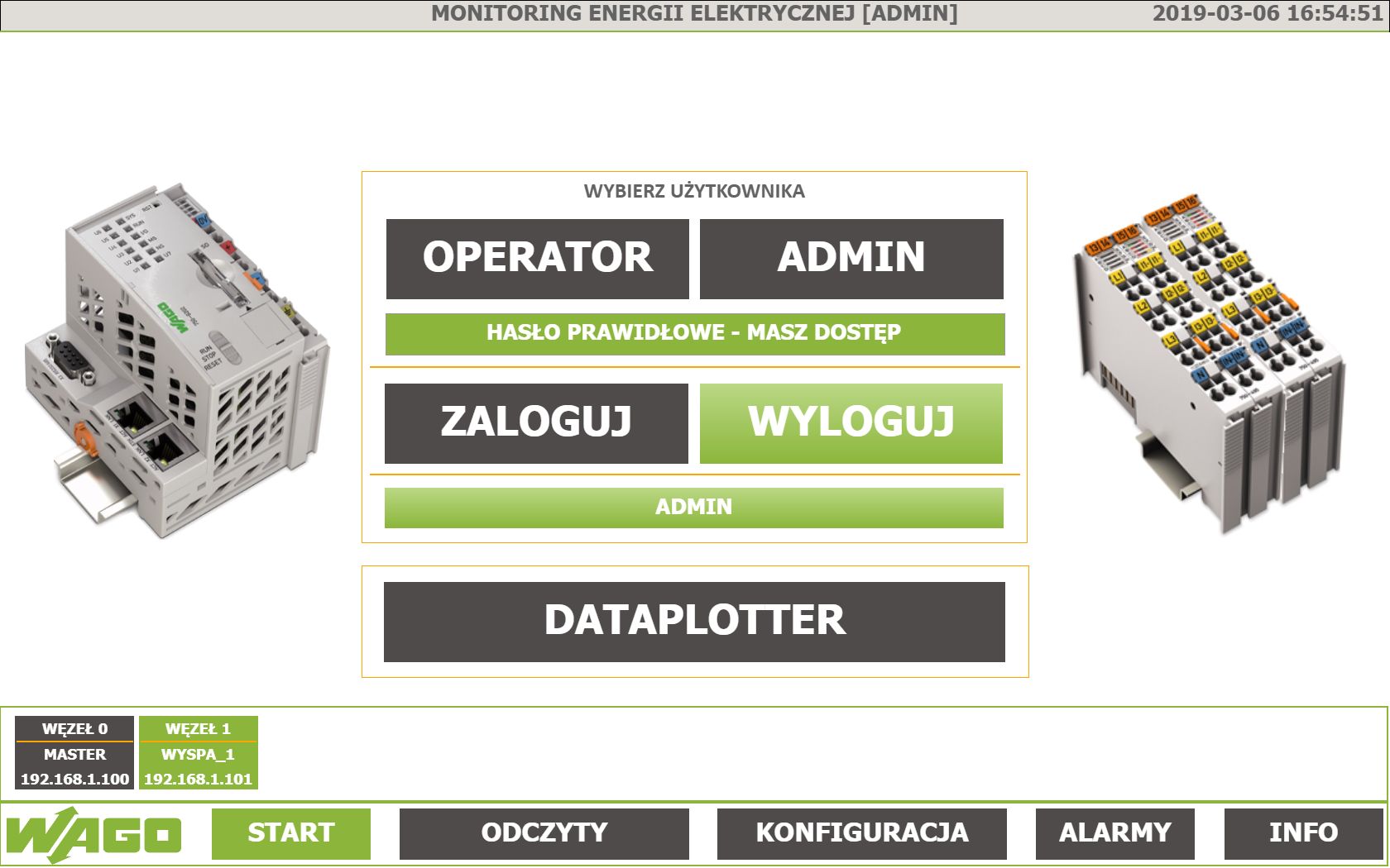 ST - SYSTEM - WAGO - Monitoring energii elektrycznej